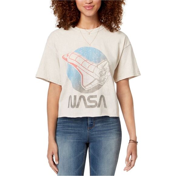 True Vintage | Tops | True Vintage Womens Nasa Crop Graphic Tshirt ...